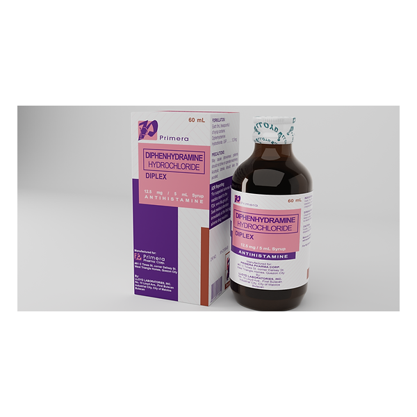 DIPLEX Diphenhydramine Hydrochloride 12.5mg / 5mL Syrup 60mL price in ...
